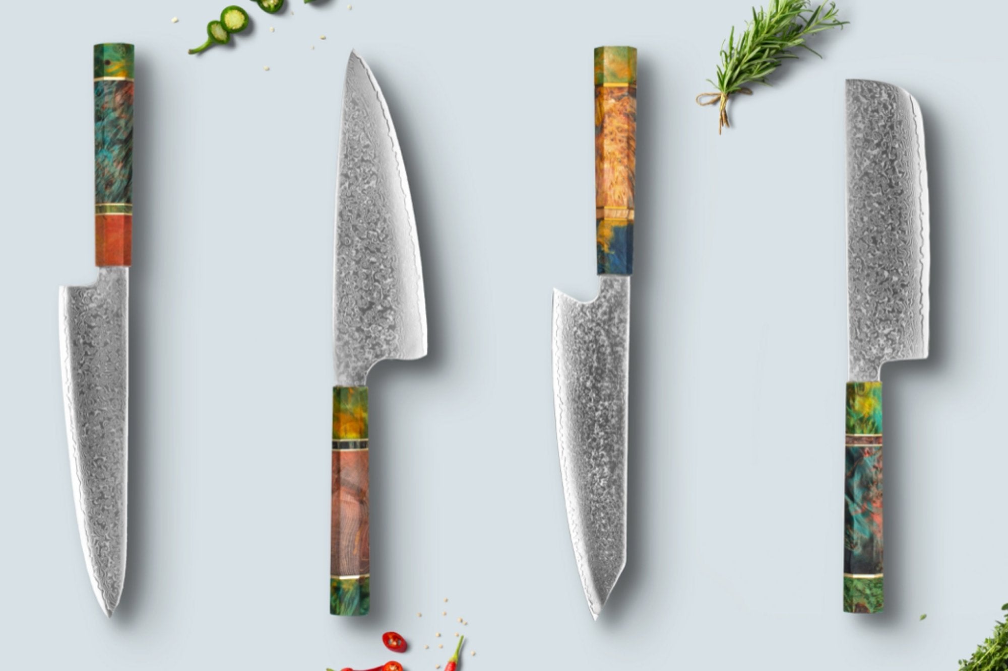 4 of the Best Colored Knife Sets – santokuknives