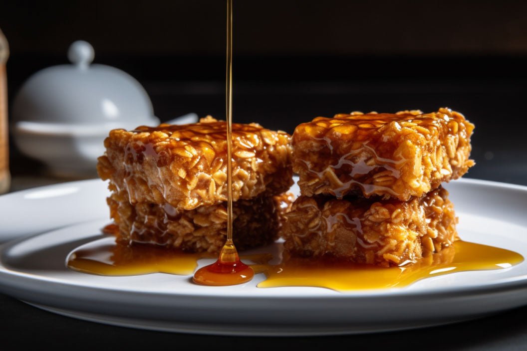 Deliciosos flapjacks caseros con avena y jarabe dorado – santokuknives
